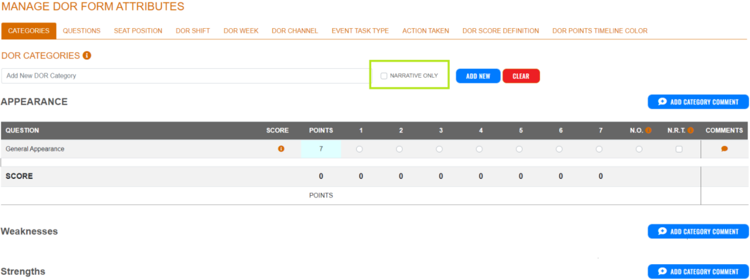 You can now have hybrid DOR forms, which allows you to add Narrative ...