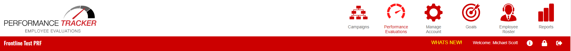 Quickly access Frontline's updates with the 'Whats New!' icon in the ...