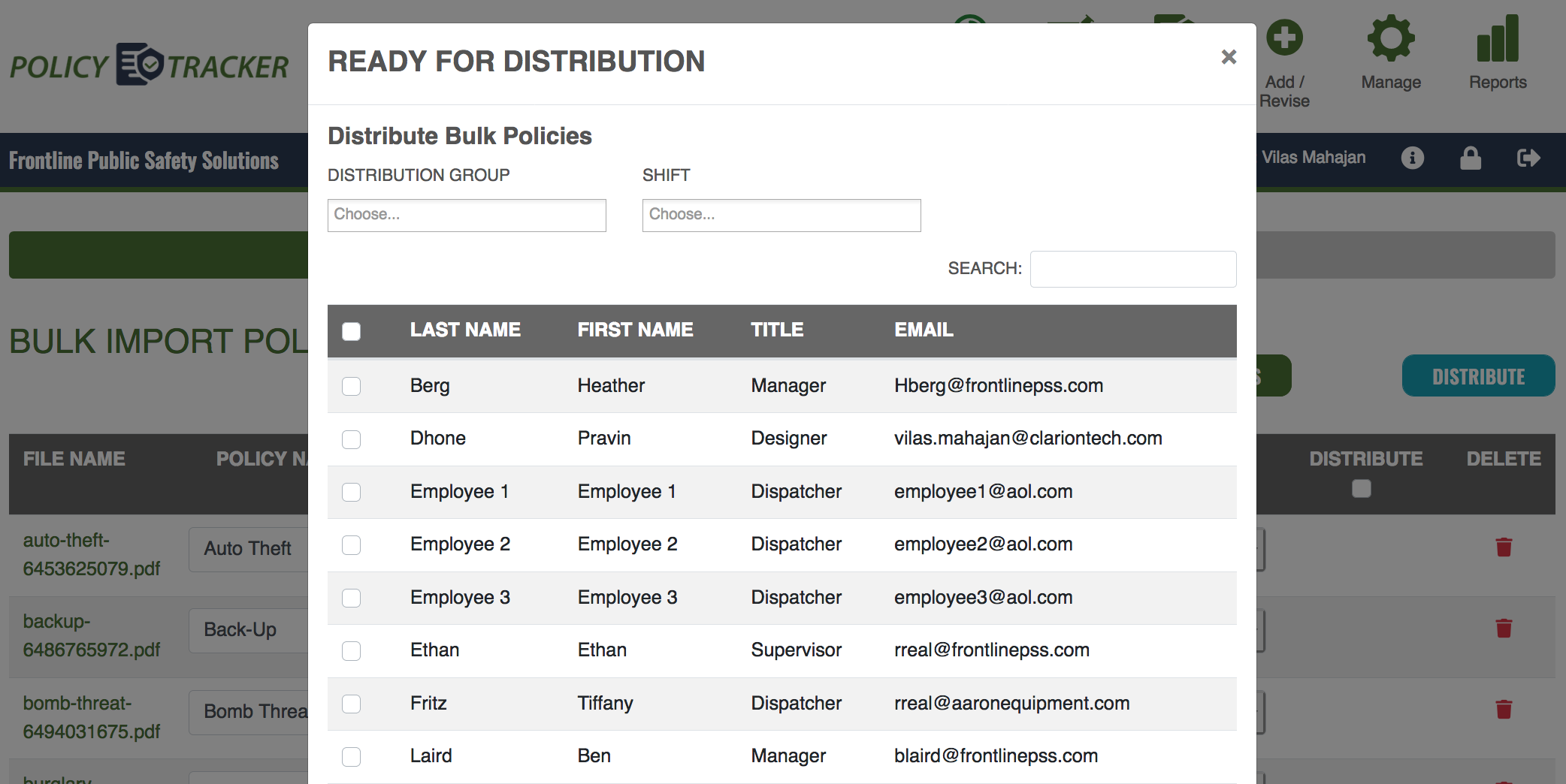 Policy Management Software for Dispatch and Police